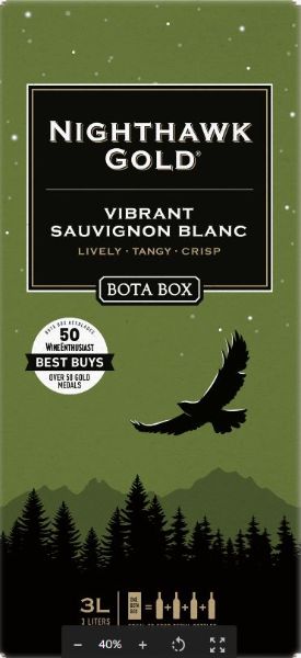 Bota Box Nighthawk Gold Vibrant Sauvignon Blanc - Delicato Tasting Room